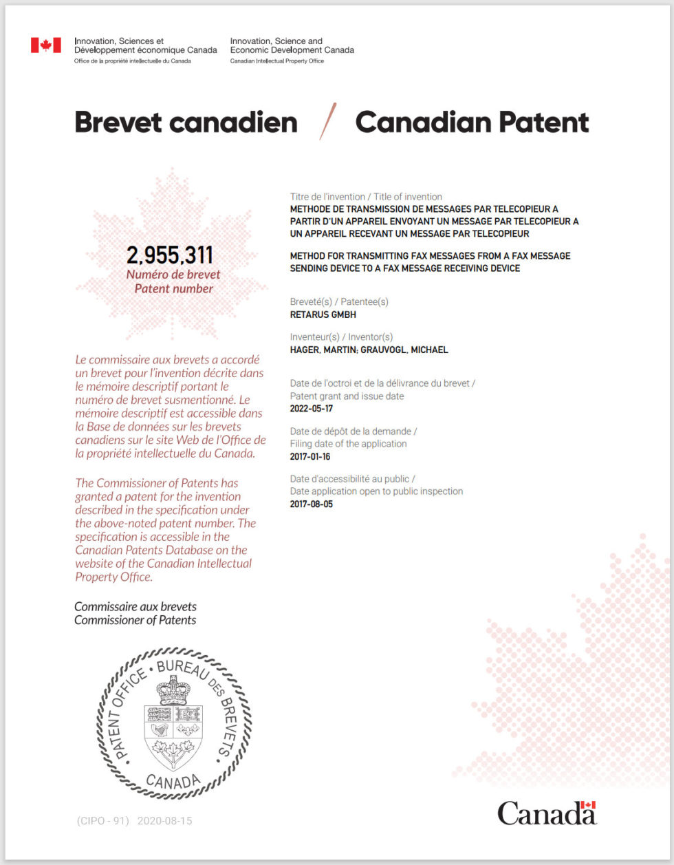 Another Patented Retarus Technology - Retarus Corporate Blog - US