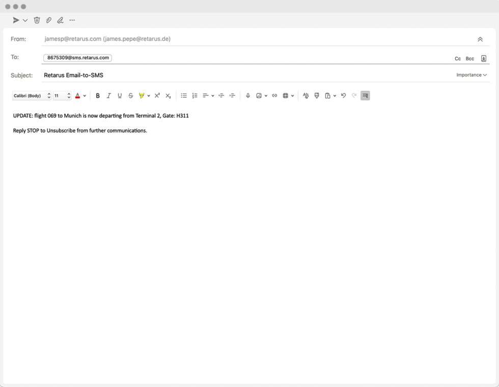 Email-to-SMS and SMS-to-Email | SMS for Email Clients - Retarus